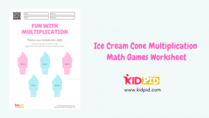 Ice Cream Cone Multiplication Math Games Worksheet - Kidpid