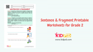 Sentence and Fragment Printable Worksheets for Grade 2 - Kidpid