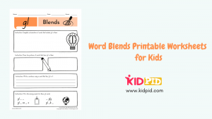 Word Blends Printable Worksheets for Kids - Kidpid