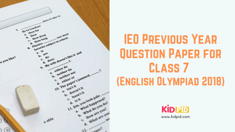 IEO Previous Year Question Paper for Class 5 (2013, SET A) - Kidpid
