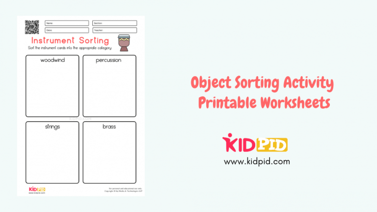 Object Sorting Activity Printable Worksheets - Kidpid