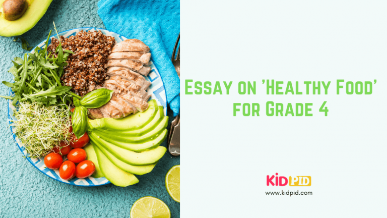 Essay on 'Healthy Food’ for Grade 4 - Kidpid
