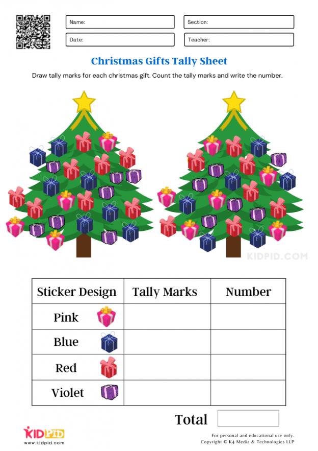 Counting with Tally Sheets Free Printable for Grade 2 - Kidpid