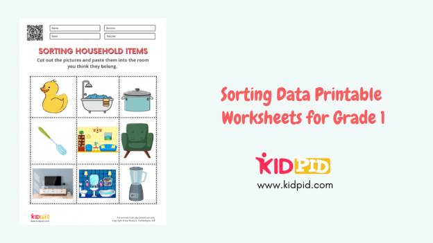 Sorting Data Printable Worksheets for Grade 1 - Kidpid