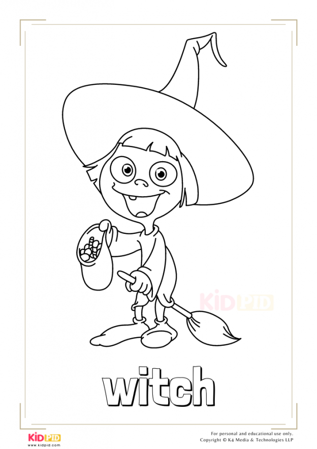 Halloween Coloring Book - Free Download - Kidpid