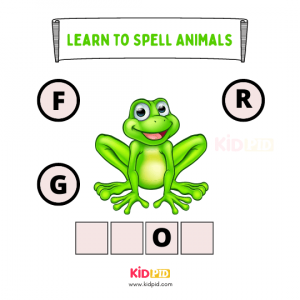 Learn to Spell Animals - Printable Workbook for Kids - Kidpid