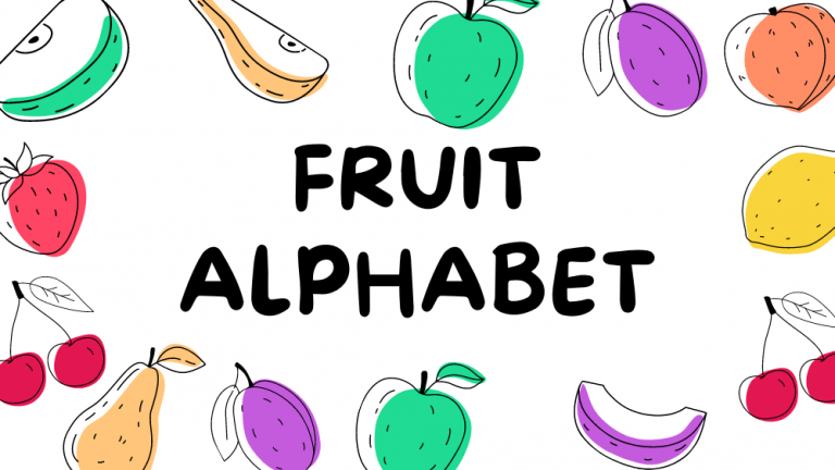 Fruit Alphabet Book for Kids - Kidpid