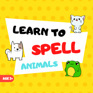 Learn to Spell Animals - Printable Workbook for Kids - Kidpid