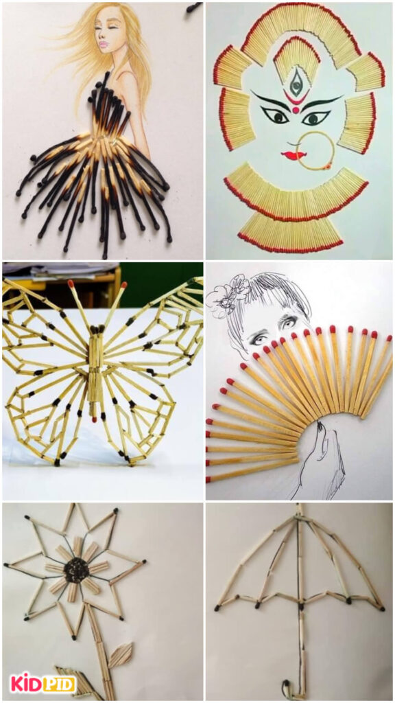 Matchstick Art & Craft Ideas Kids Can Make - Kidpid