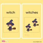 Singular & Plural Flashcards for Kids - Kidpid