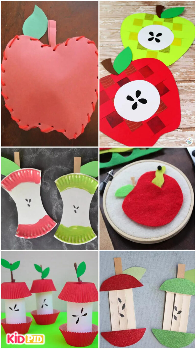 Easy Apple Craft Ideas For Kids - Kidpid