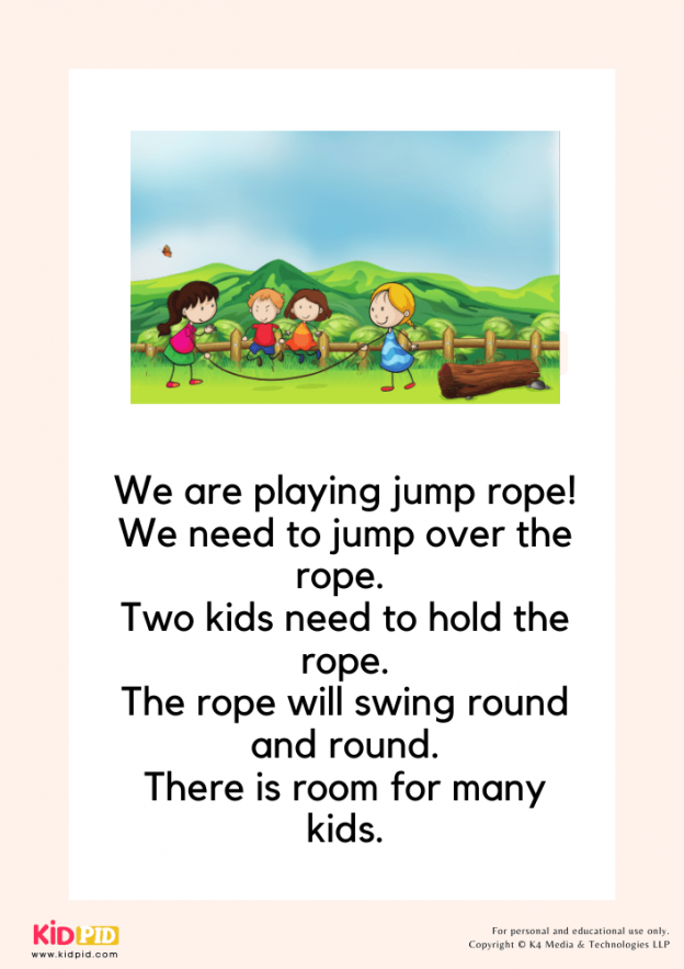 Playtime Rhymes Booklet For Kids - Kidpid