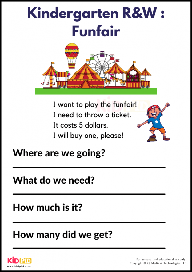 Reading and Writing Printable Worksheets - Kidpid