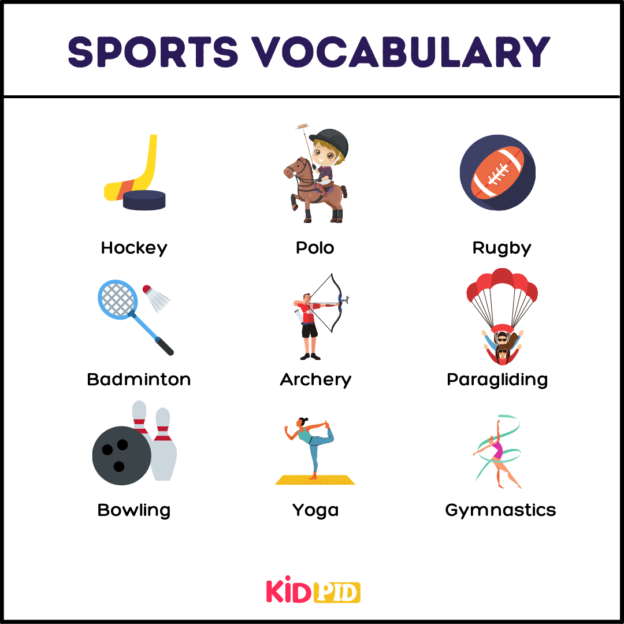 Sports Vocabulary With Pictures - Kidpid
