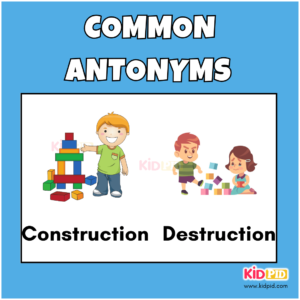 Common Antonyms - Kidpid