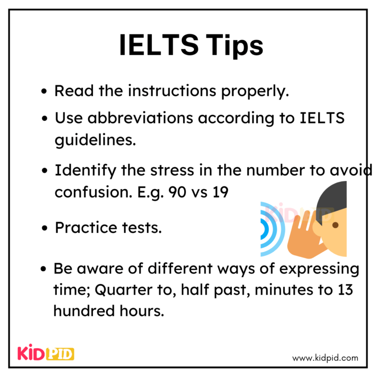 Useful IELTS Speaking Tips - Kidpid