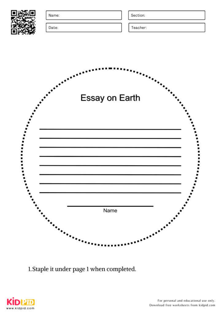 Earth Day Activity Book - Kidpid