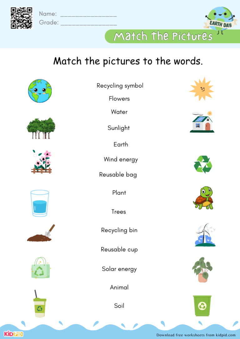 Colorful Earth Day Activity Book - Kidpid