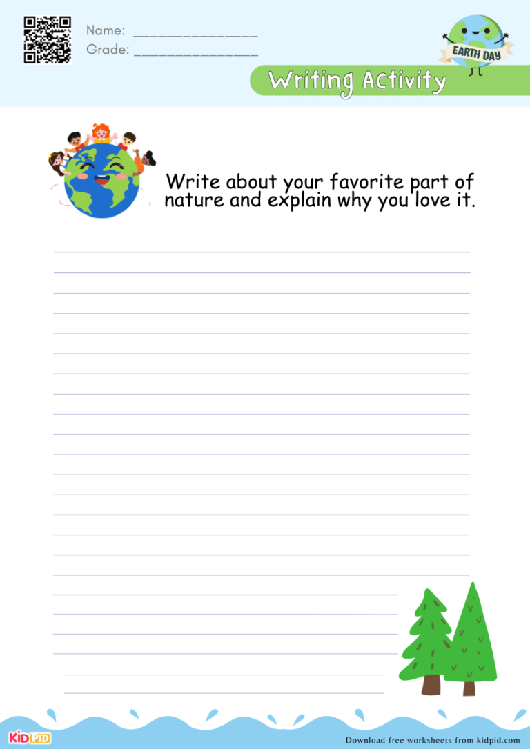 Colorful Earth Day Activity Book - Kidpid