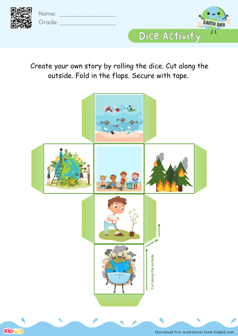 Colorful Earth Day Activity Book - Kidpid