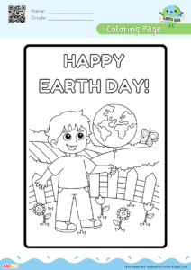 Colorful Earth Day Activity Book - Kidpid