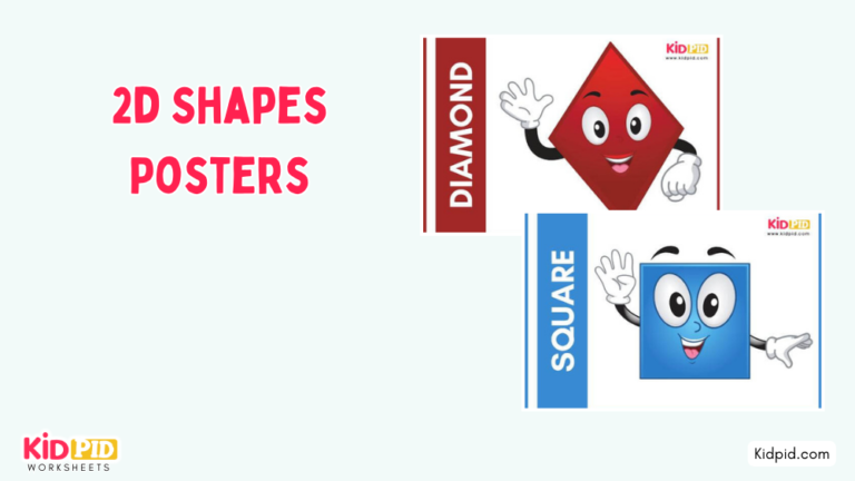 2d Shapes Posters - Kidpid