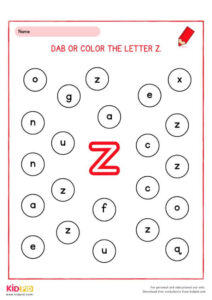 Color the Letter A to Z Worksheet - Kidpid
