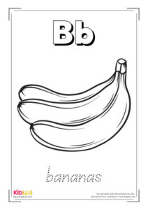 Food Alphabet Coloring Book - Kidpid