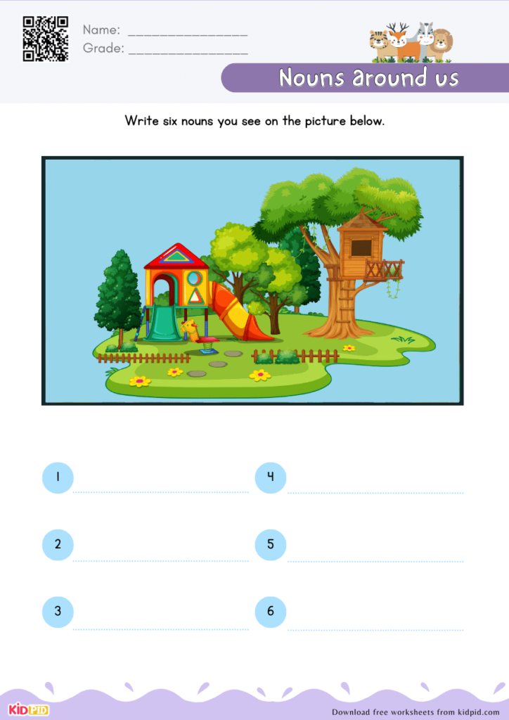 Nouns Around Us Worksheet - Kidpid