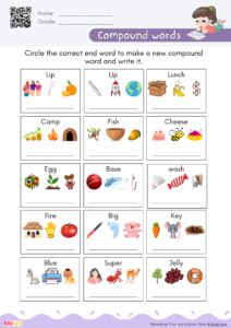Circle The Correct Compound Word Worksheets For Grade 3 - Kidpid