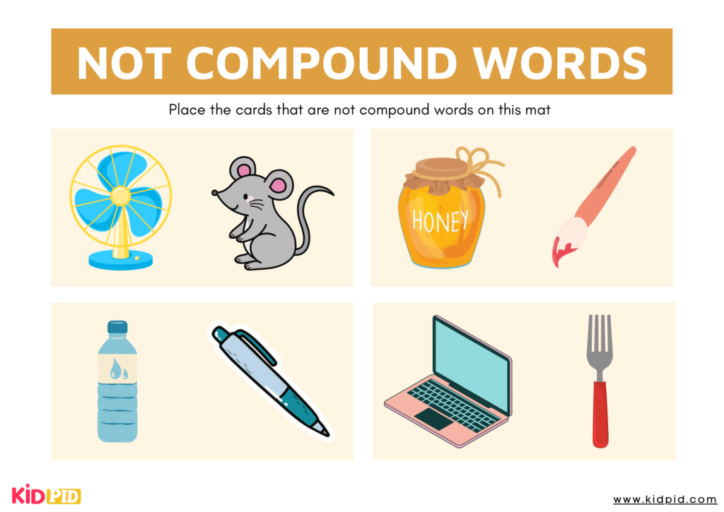 Compound Word Sorting Flashcard Activities for Grade 1 - Kidpid