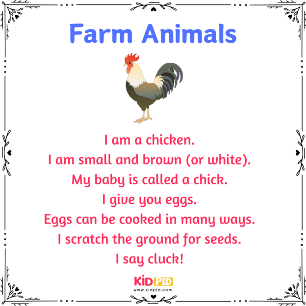 Farm Animals Reading Book for Kindergarten - Kidpid