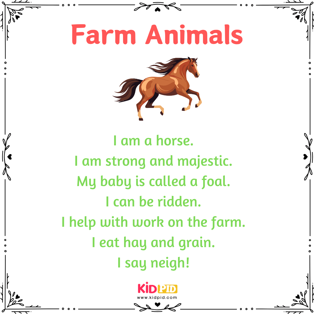 Farm Animals Reading Book for Kindergarten - Kidpid