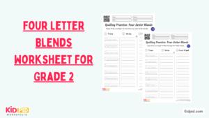 Four Letter Blends Worksheet for Grade 2 - Kidpid