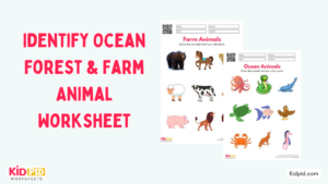 Identify Ocean Forest & Farm Animal Worksheet - Kidpid