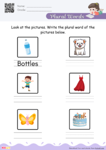 Look At The Picture And Write The Plural Word Worksheets For ...