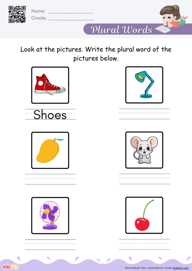 Look At The Picture And Write The Plural Word Worksheets For ...