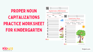 Capitalization Practice Worksheet for Kindergarten - Kidpid