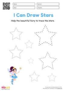 Shape Tracing Worksheet for Preschool - Kidpid