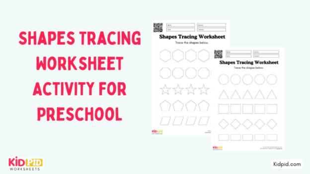 Shape Tracing Worksheet for Preschool - Kidpid