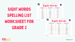 Sight Words Spelling List Worksheet For Grade 2 - Kidpid