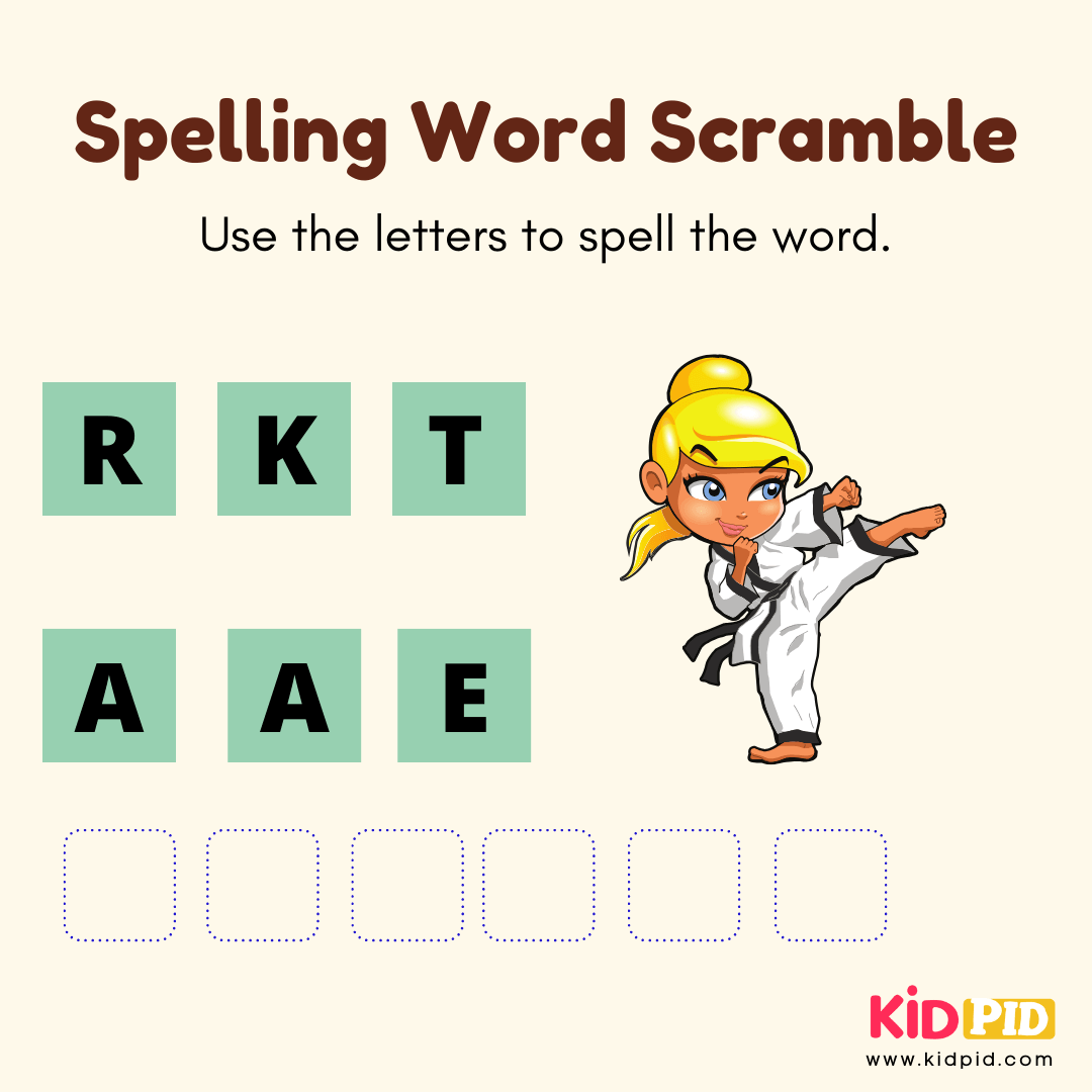 Spelling Word Scramble Worksheets For Grade 2 - Kidpid