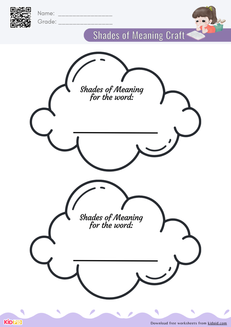 Synonym Words Craft Activity For Grade 1 - Kidpid