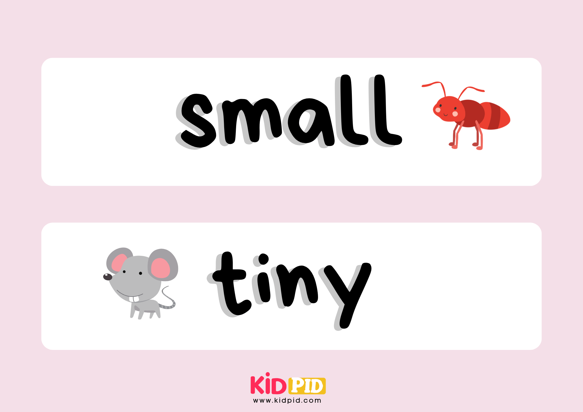 Synonyms Flashcards For Grade 1 - Kidpid