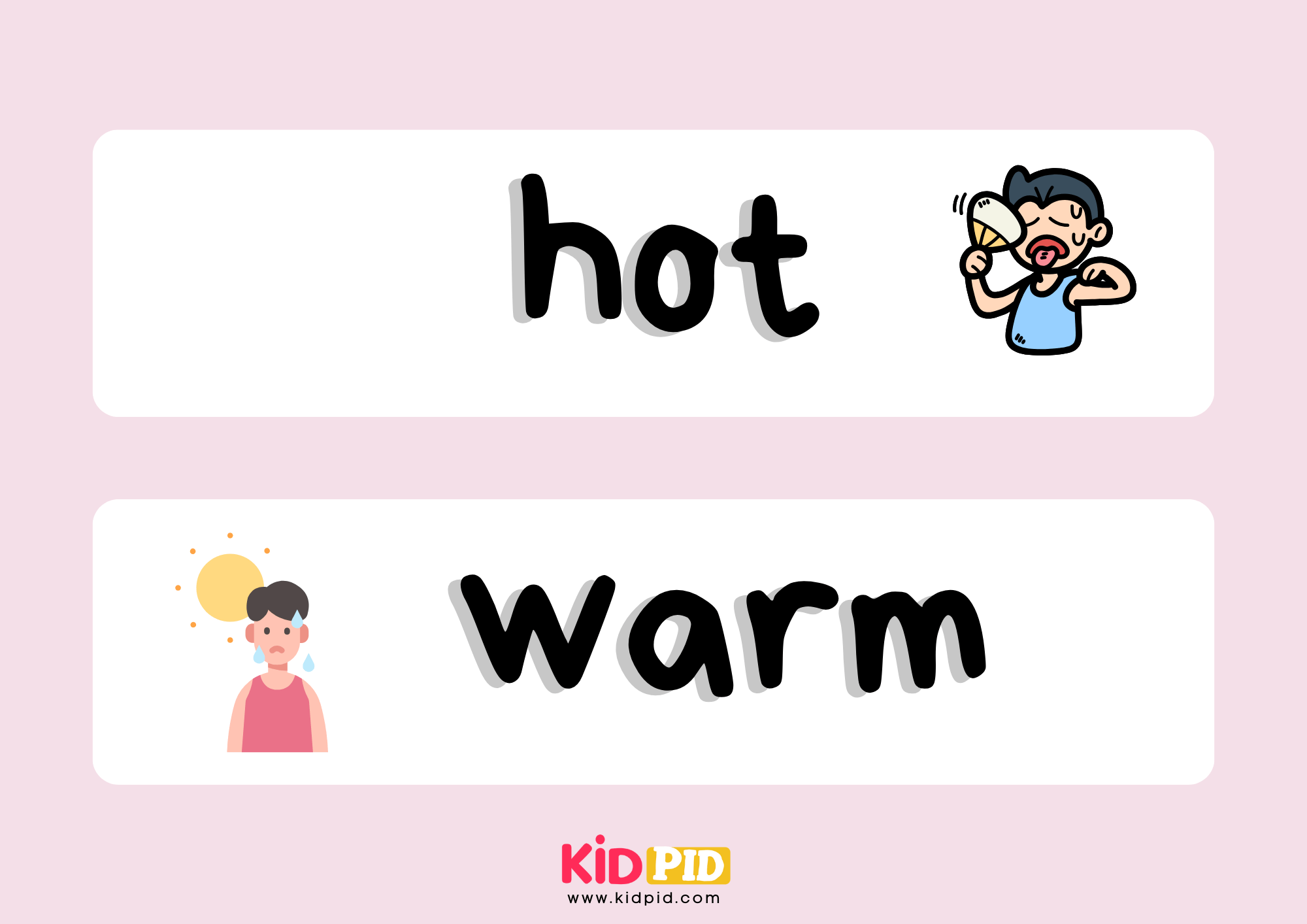 Synonyms Flashcards For Grade 1 - Kidpid