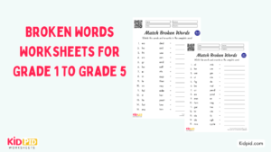 Broken Words Worksheets For 1st - 5th Grade - Kidpid