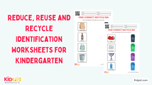 Reduce, Reuse and Recycle Identification Worksheet for Kindergarten ...