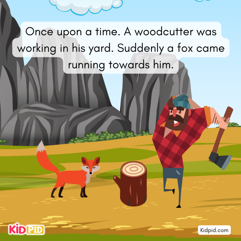 The Woodcutter and The Fox - Story for Kids - Kidpid