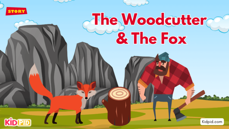 The Woodcutter and The Fox - Story for Kids - Kidpid