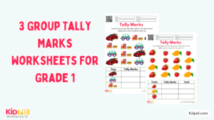 3 Group Tally Marks Worksheet For Grade 1 - Kidpid